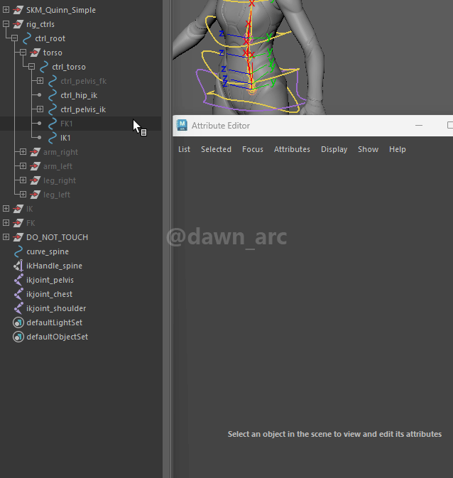 [Maya]Rigging 10 - Spine IK